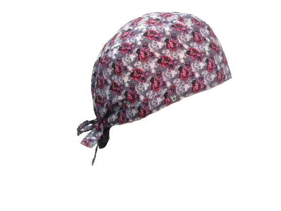 Spark Scrub Cap Skull & Roses – Febris